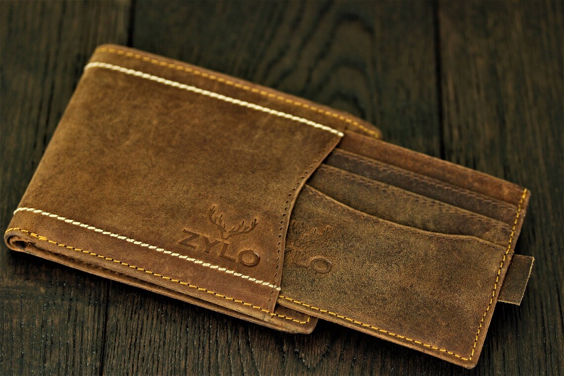 Leather Wallets for Men Real 100 Percentage Leather Wallet Card Holder ...