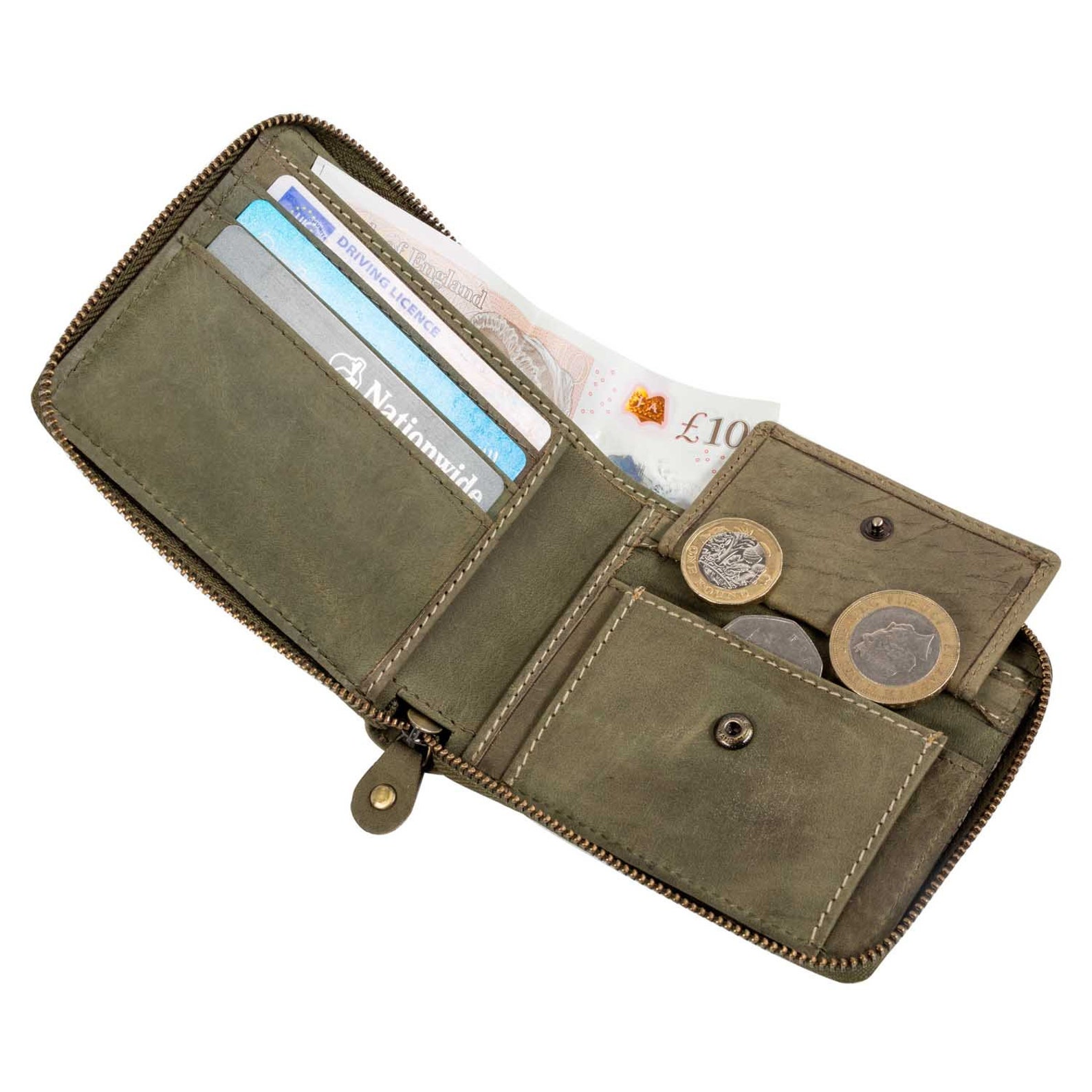 Leather Zip Wallets for Men Real 100 Percentage Premium | Etsy UK