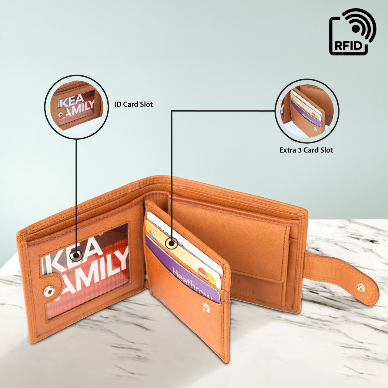 Leather Wallets for Men Real 100% Leather Soft Smooth Wallet - Etsy