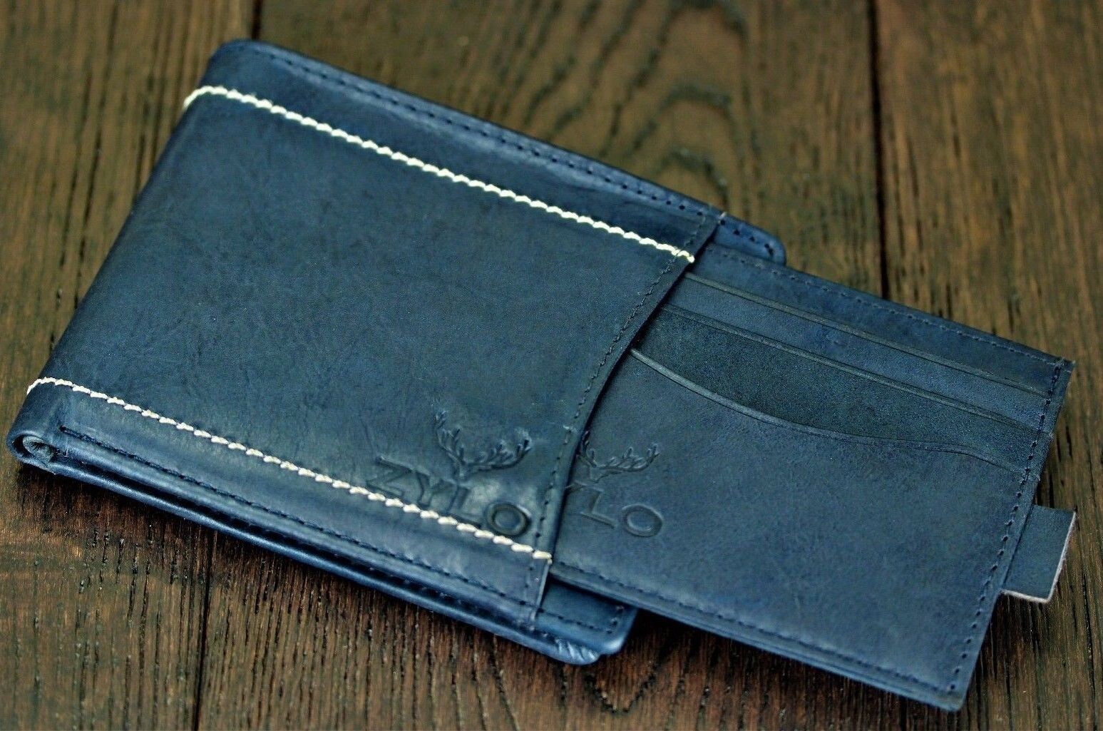 Leather Wallets for Men Real 100 Percentage Leather Wallet Card Holder ...