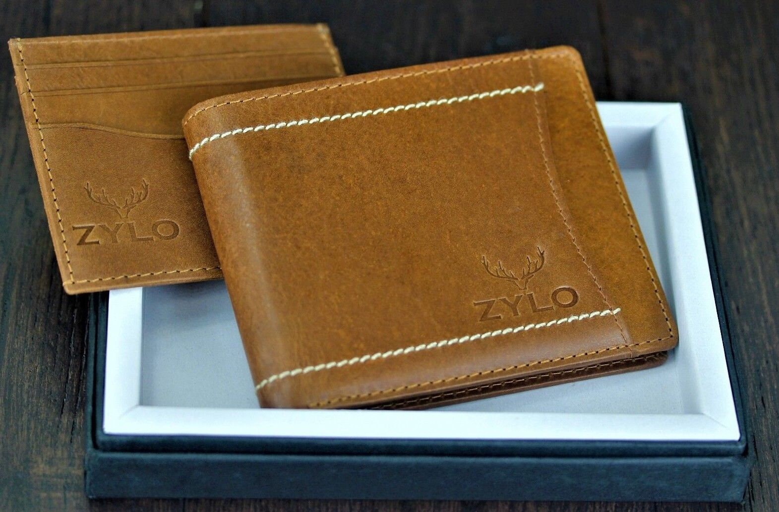 Leather Wallets for Men Real 100 Percentage Leather Wallet Card Holder ...