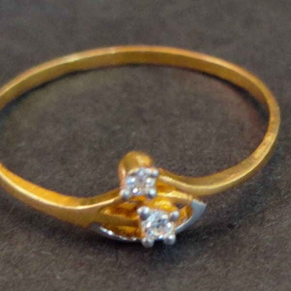 22k Gold Ring - Etsy