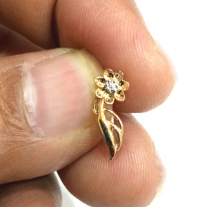 Beautiful Flower Shape Certified 18K Hallmark Rose Gold Solid - Etsy