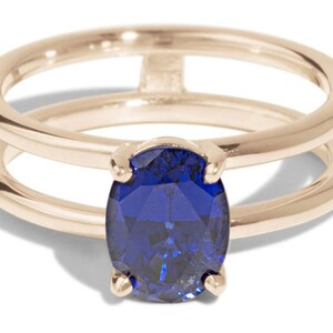 4ct Oval Cut Rare Solitaire Stone 18k Gold Plated Engagement - Etsy