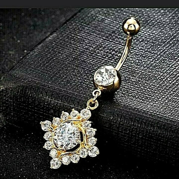 14k Gold Belly Chain - Etsy