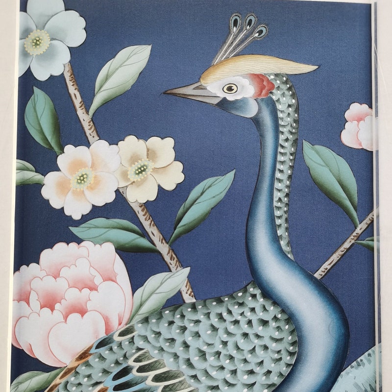 Wallpaper Peony Handpainted - Etsy