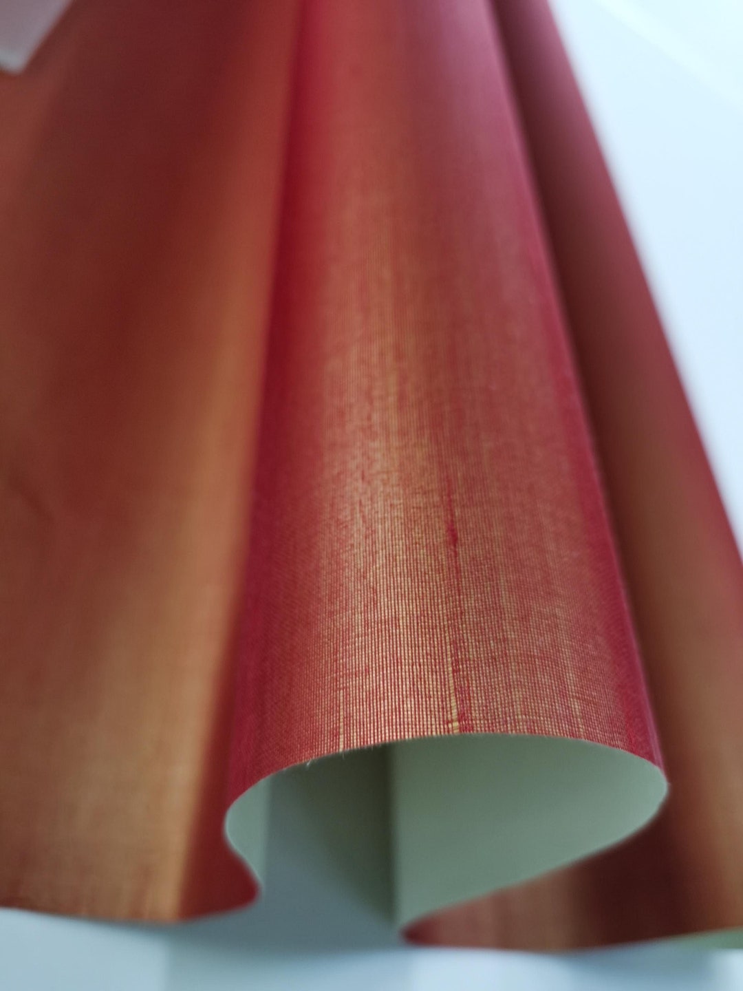 Real Handmade Plain Slub Silk Wallpaper CS-10 - Etsy