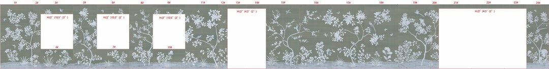 G-031 Lingering Garden Chinoiserie Wallpaper With Peonies, Birds ...