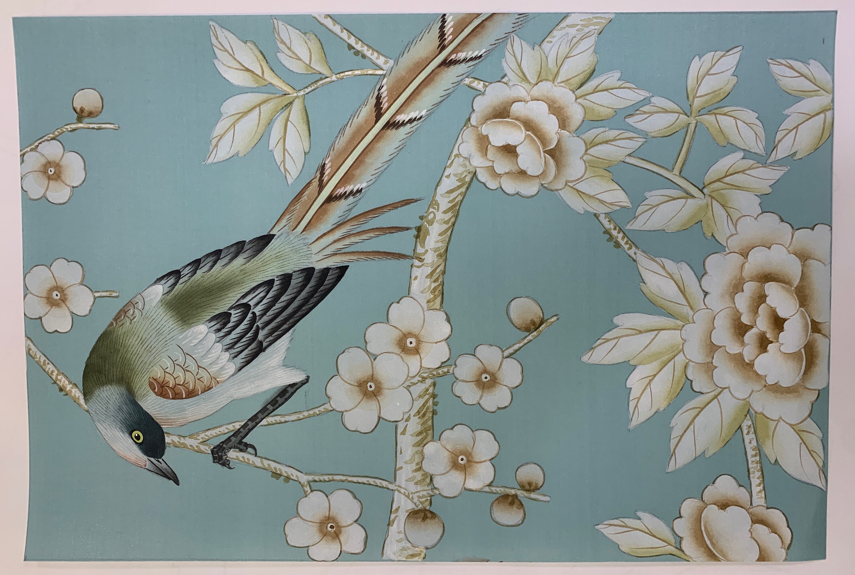 Chinese Silk Wallpaper