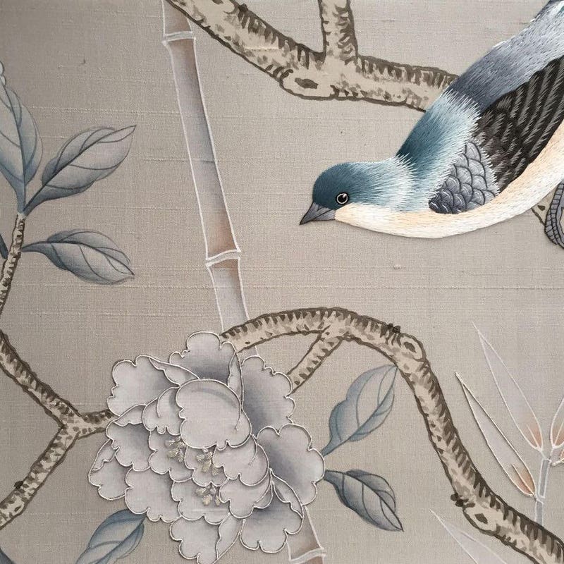 Silk Mural Wallpaper - Etsy UK