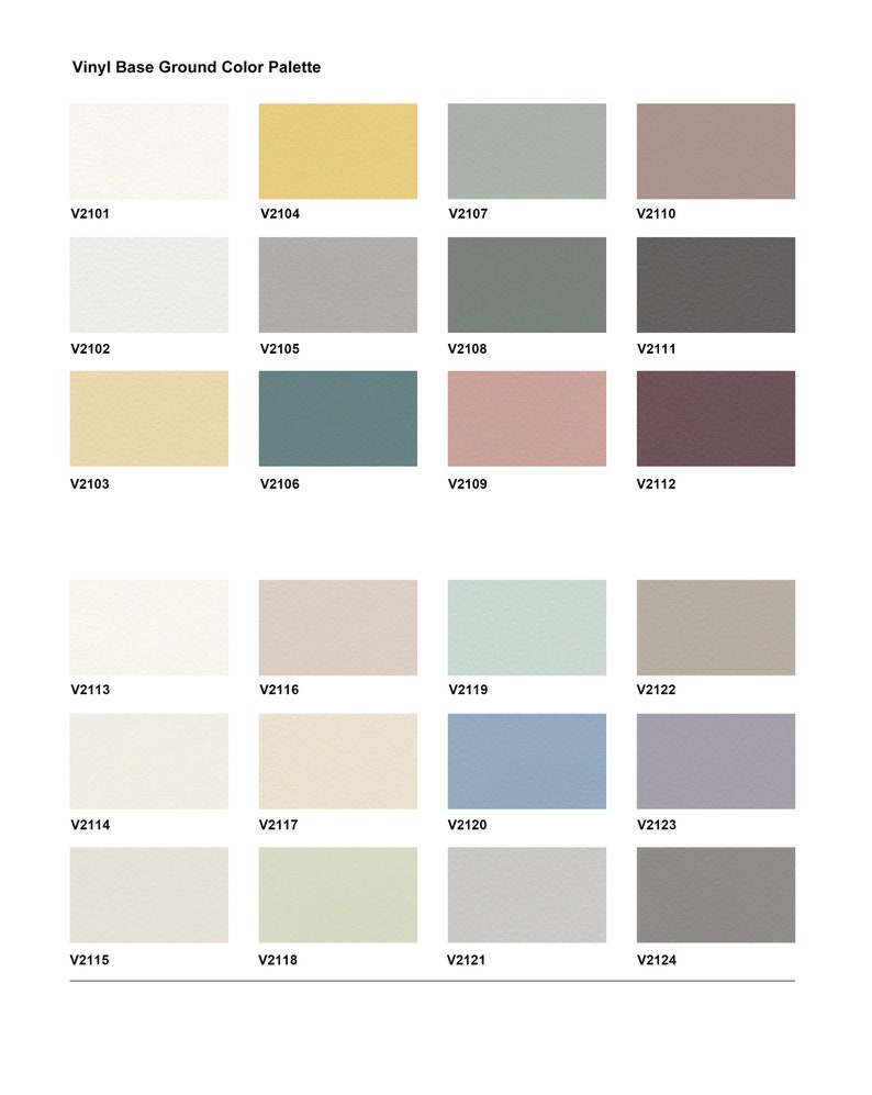 Vinyl Base Ground Color Palette for Chinoiserie Handpainted - Etsy