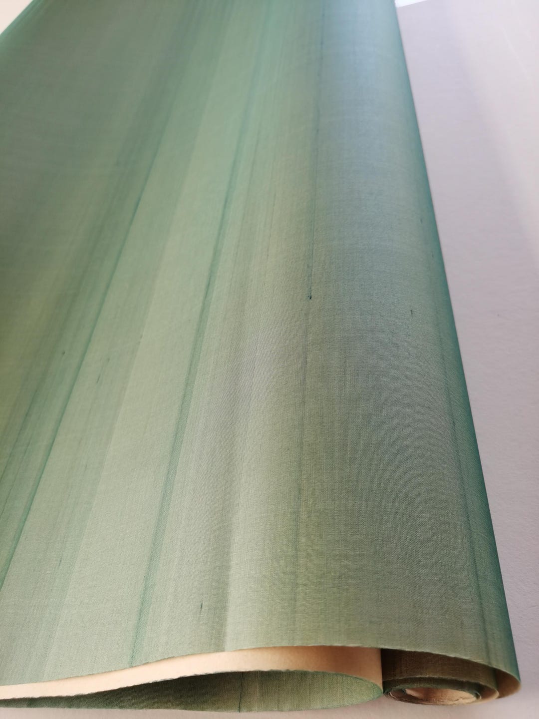 Real Handmade Plain Slub Silk Wallpaper CS-37 - Etsy