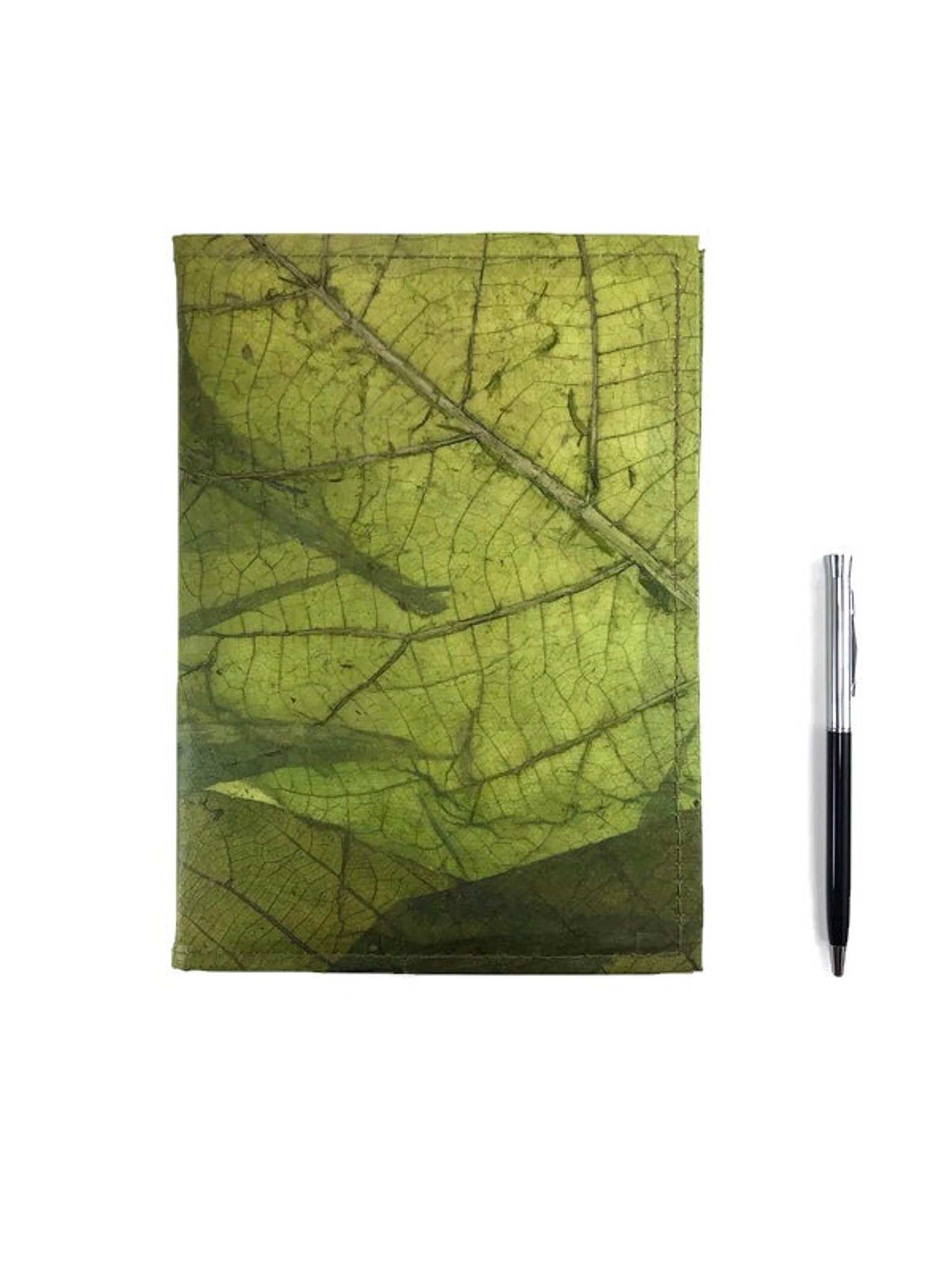 Nature Journal | Leaf Leather Notebook | Cool | Handmade | Vegan - Etsy