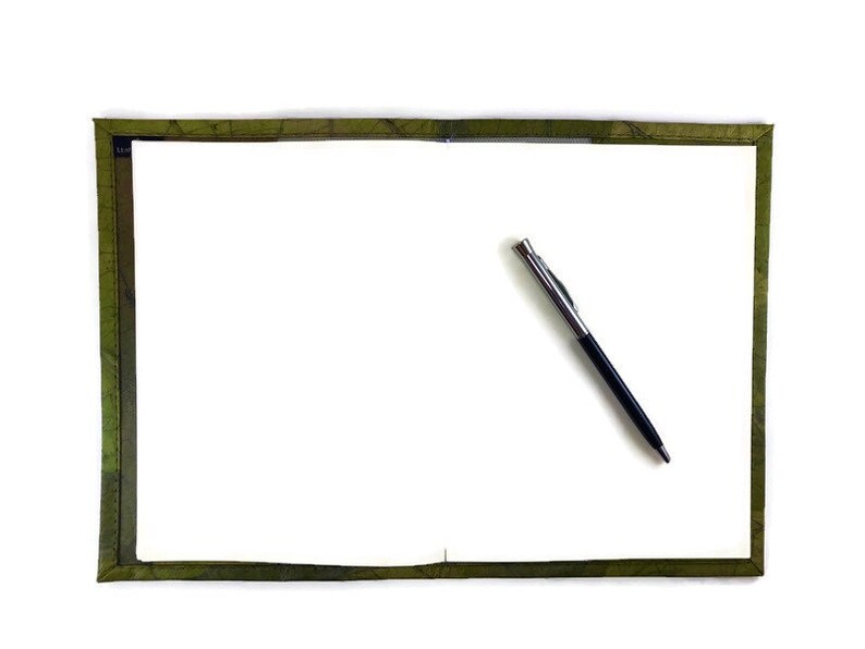 Nature Journal | Leaf Leather Notebook | Cool | Handmade | Vegan - Etsy