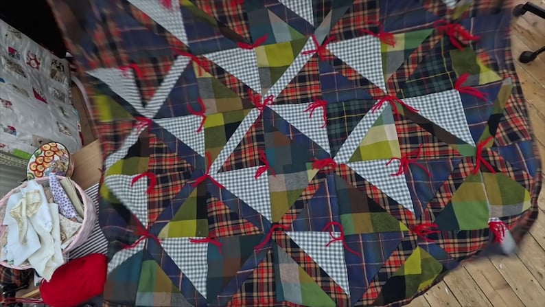 Flannel Quilt Pattern and Instructions: Hand-tied 42x48 Inch (PDF ...