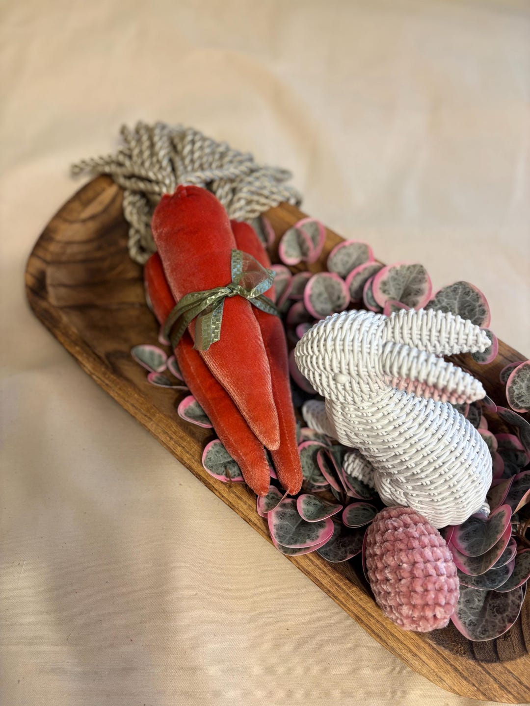 Easter Carrots, Stuffed Carrots, Farmhouse Easter Decoration, Tier Tray ...