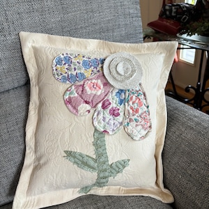 Vintage Flower Pillows, Farmhouse Style Pillows, Shabby Chic Pillows ...