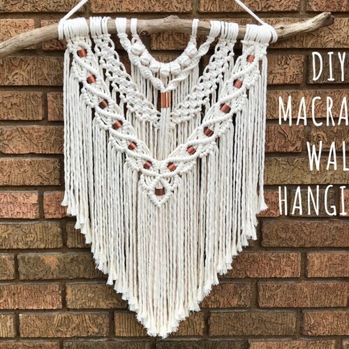 DIY LAYERED MACRAME Wall Hanging Pattern Macrame Photo | Etsy