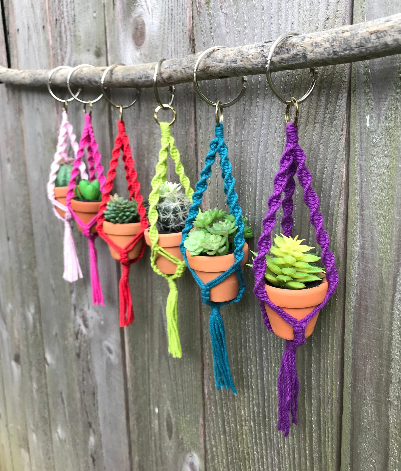 DIY Macrame Mini Plant Hanger Pattern, PDF Instructions, Learn to ...