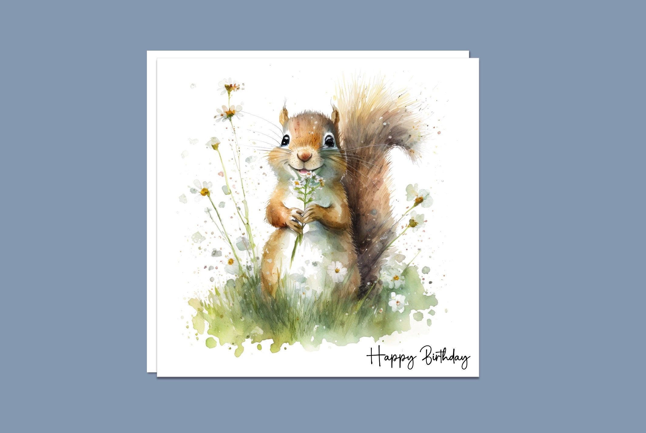Pack of Six Beautiful Squirrel Birthday Cards Unique Handmade - Etsy UK
