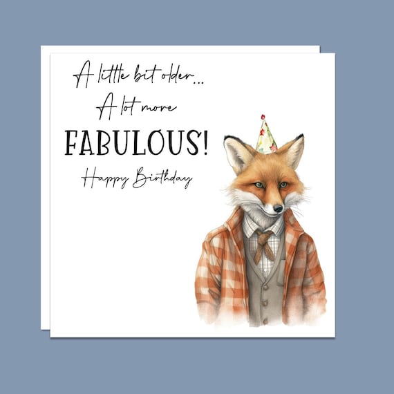 Fox Birthday Memes Happy Birthday Vintage Fox " Sticker For Sale By