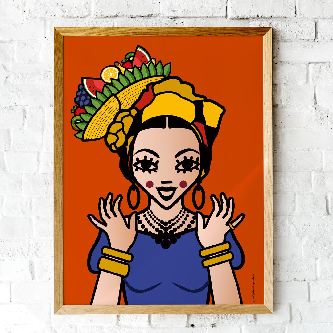 Carmen Miranda / Poster Portrait Illustrated by Illustrator Stéphanie ...