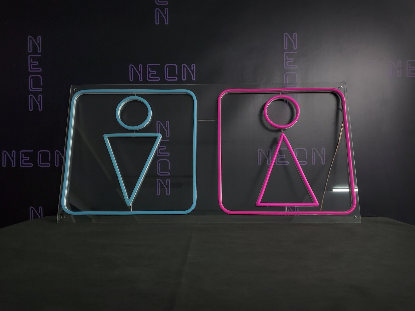 WC LED Neon Sign, Toilet, Public WC, Toilet Decor - Etsy