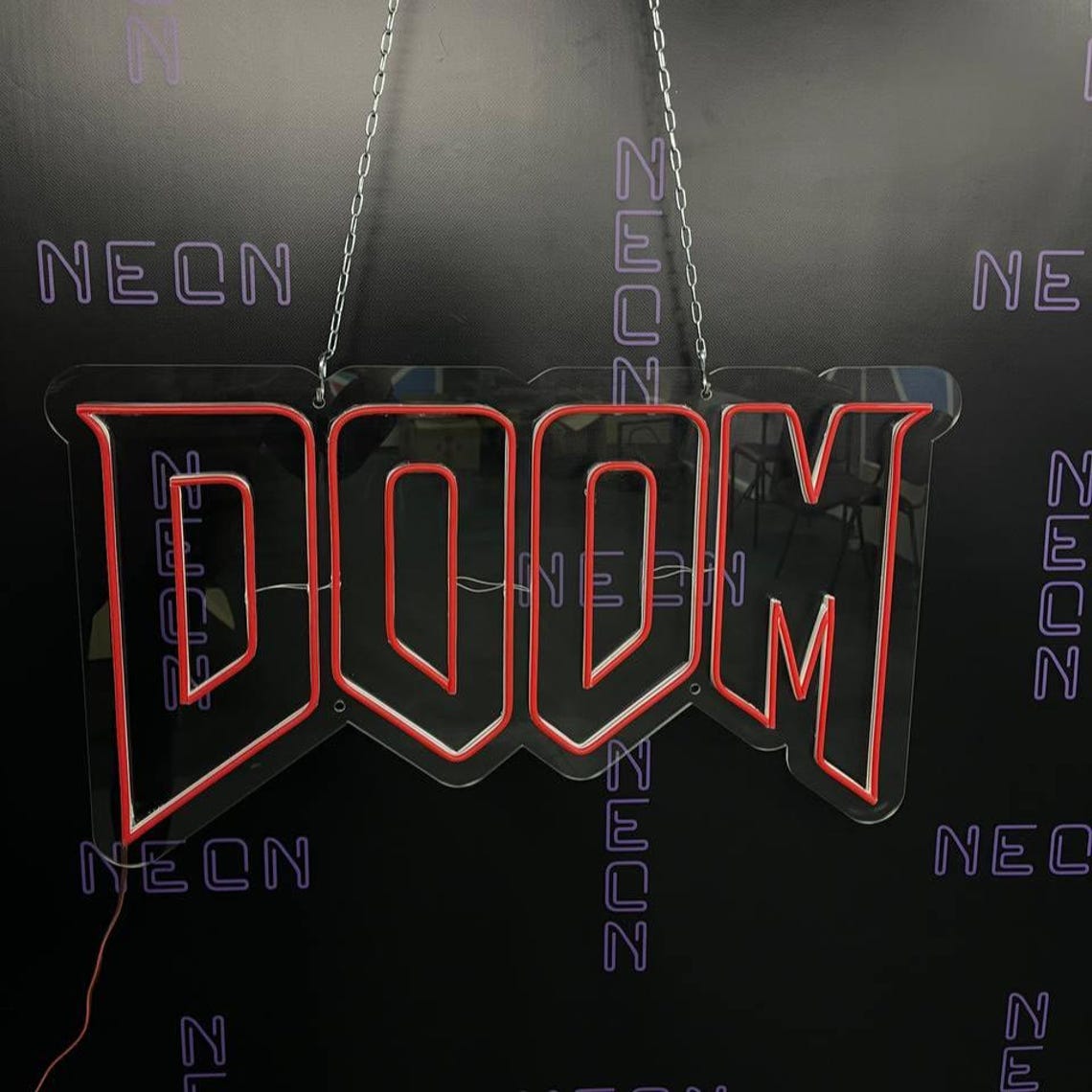 Doom LED Neon Sign - Etsy