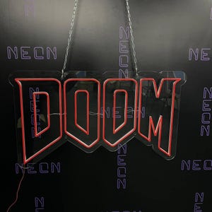 Doom LED Neon Sign - Etsy