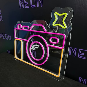 Photo Camera LED Neon Sign - Etsy