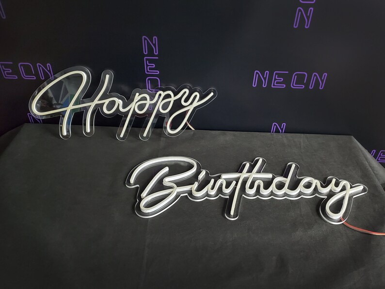 Happy Birthday LED Neon Sign - Etsy