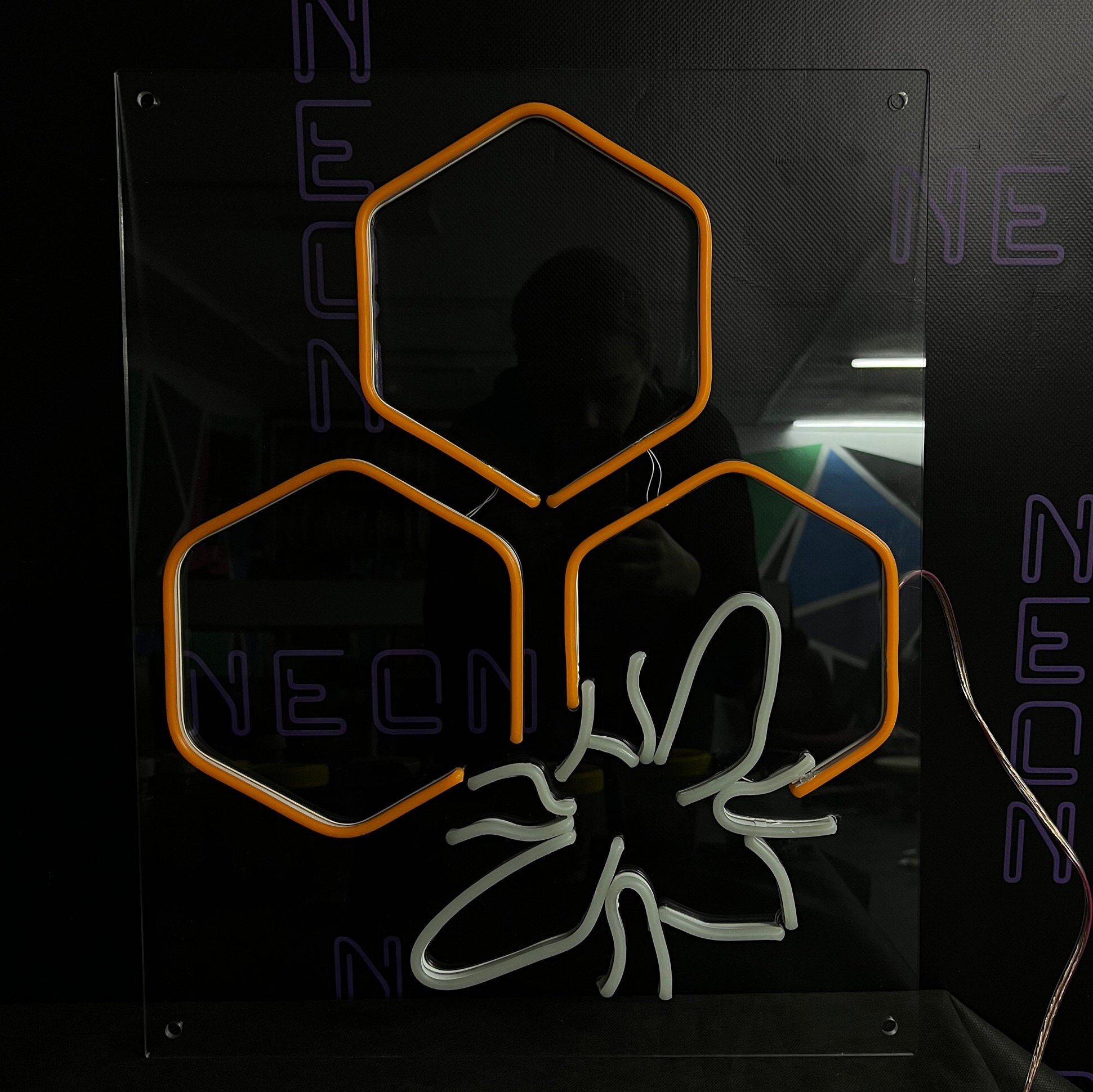 Honeycomb LED Neon Sign - Etsy