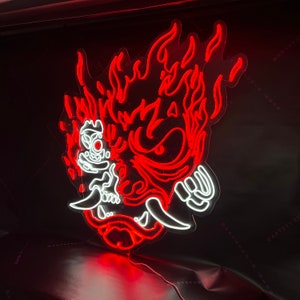 Samurai Cyberpunk LED Neon Sign - Etsy