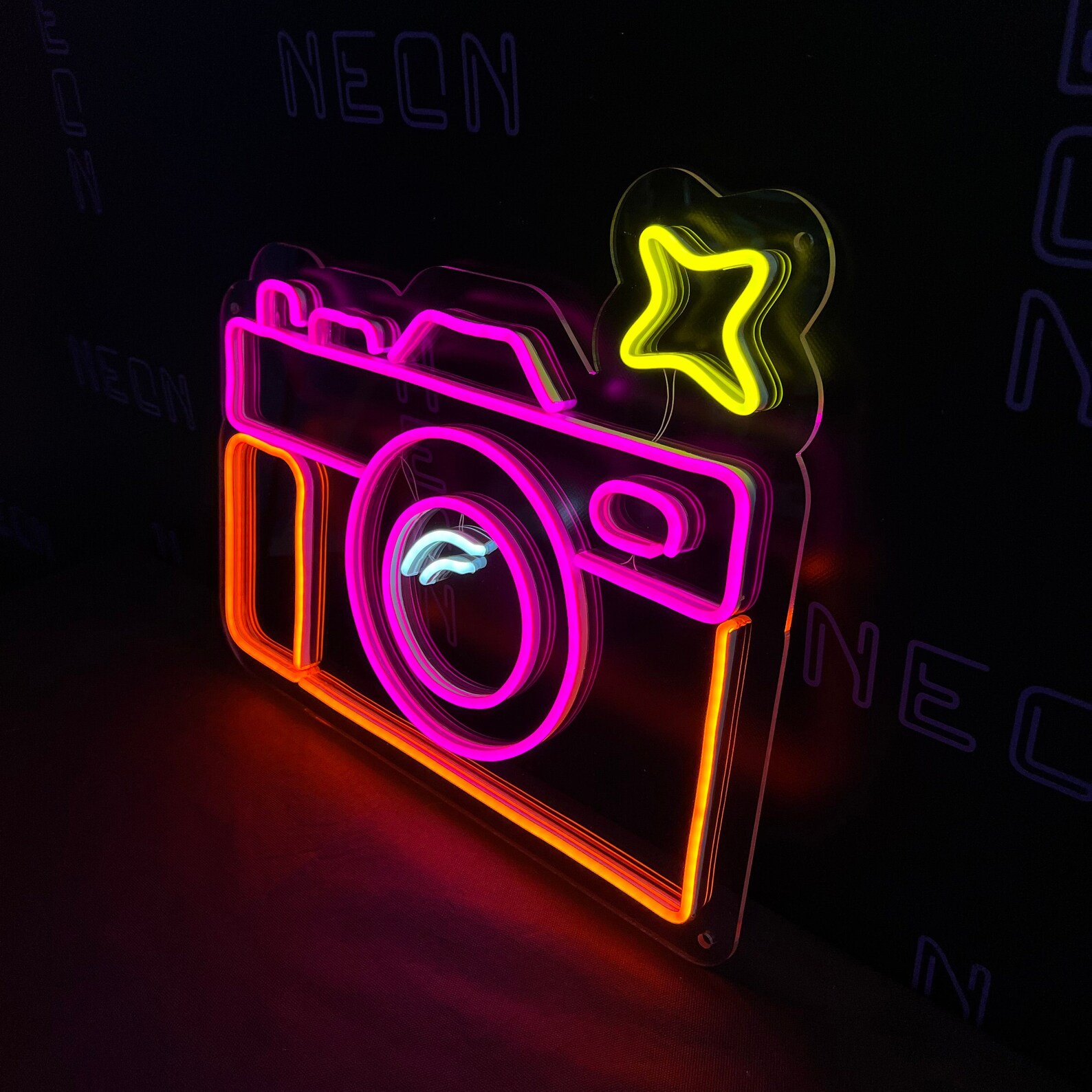 Photo Camera LED Neon Sign - Etsy
