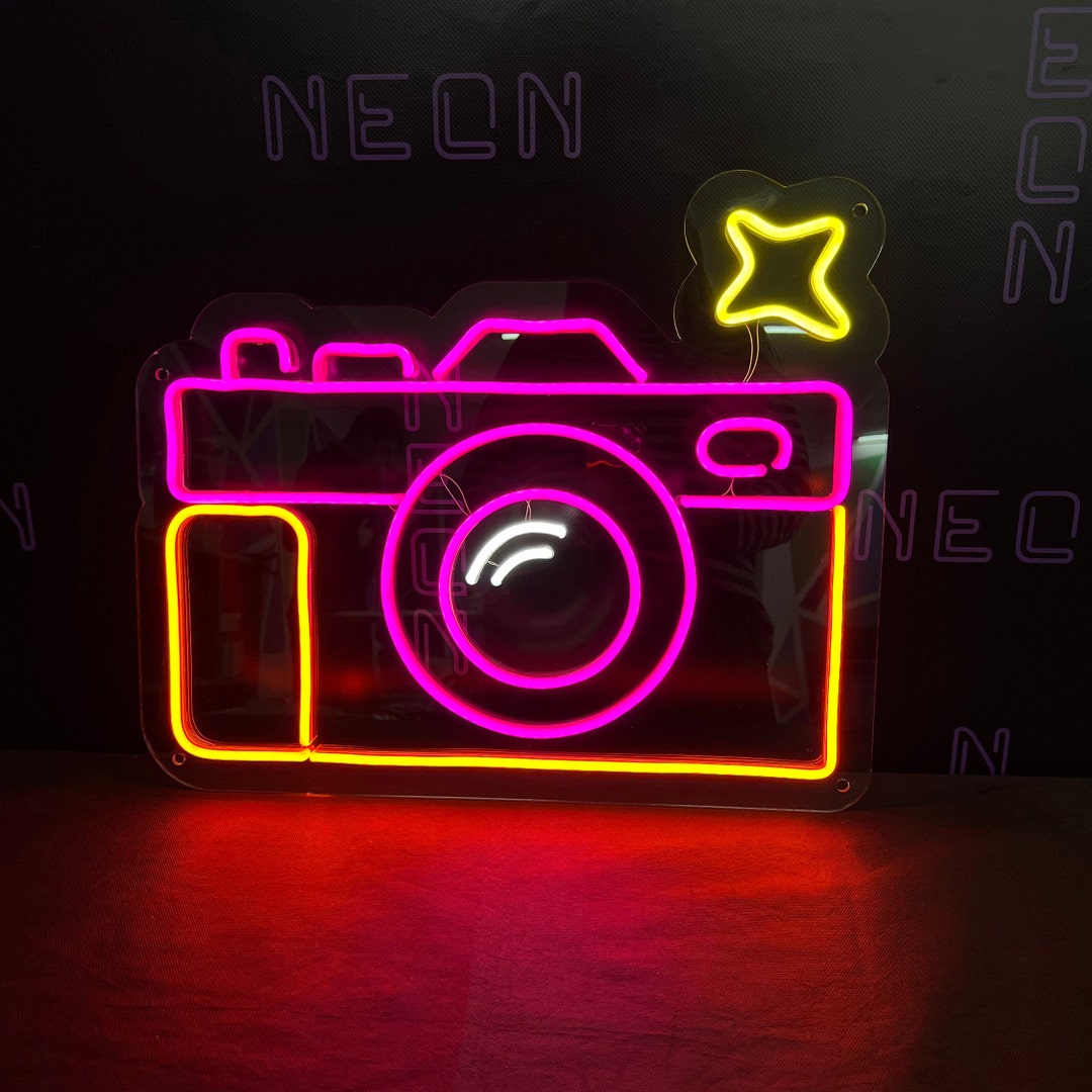 Photo Camera LED Neon Sign - Etsy