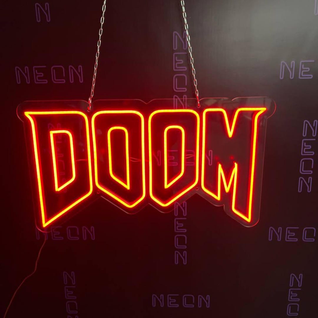 Doom LED Neon Sign - Etsy