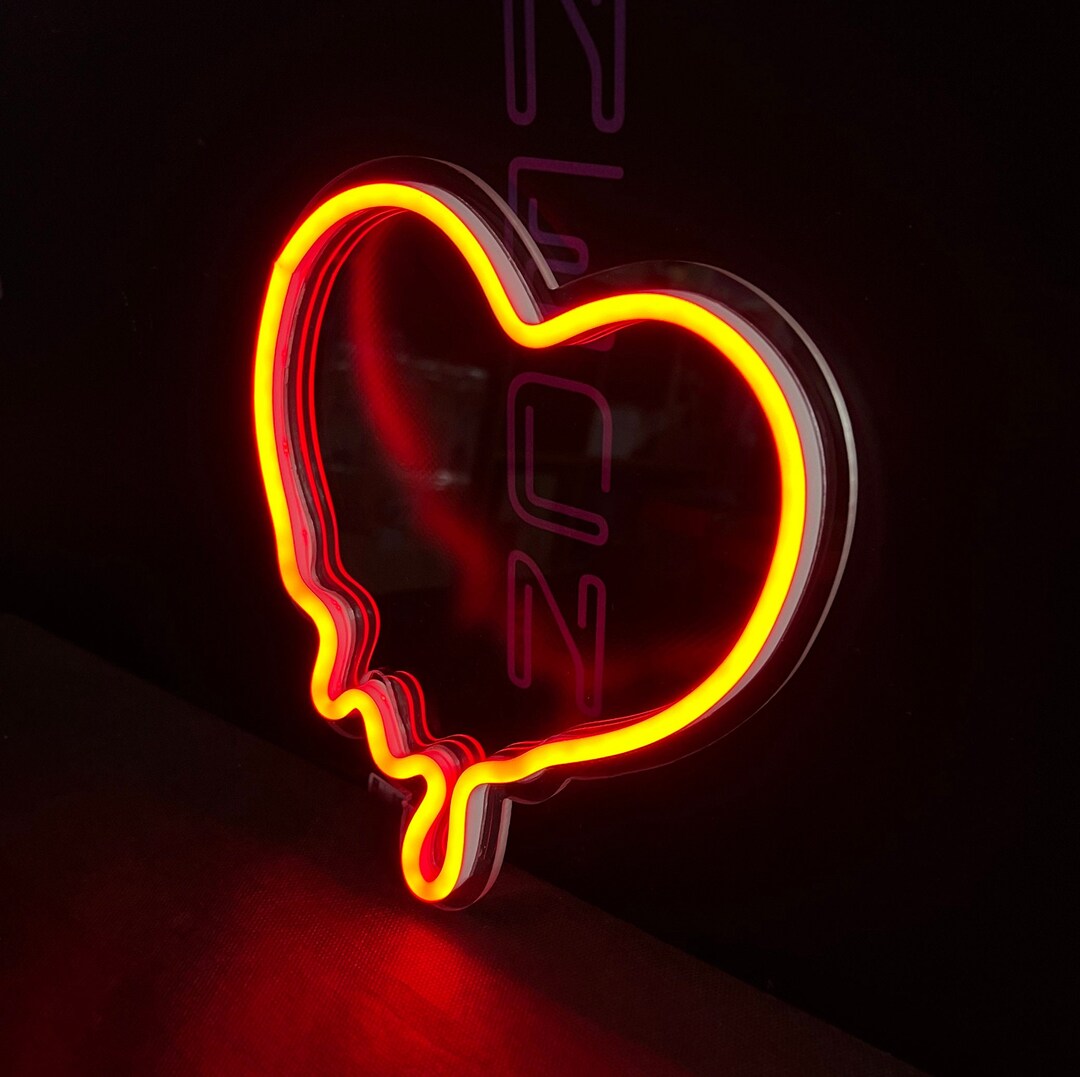 Heart LED Neon Sign - Etsy