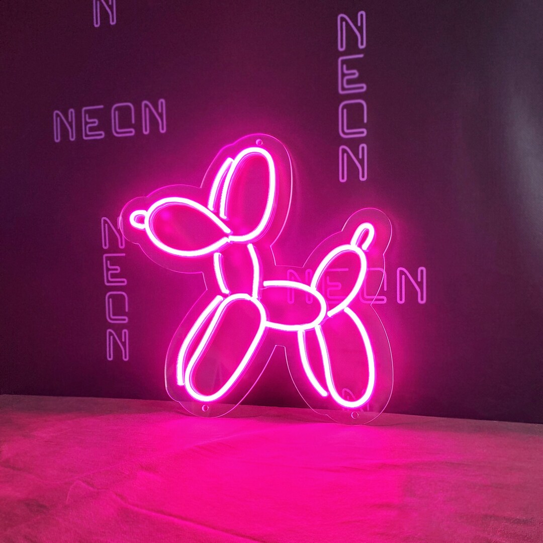 Balloon Dog LED Neon Sign - Etsy