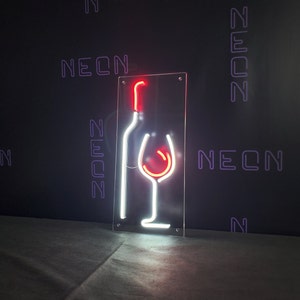 Wine Neon Sign, Wine Led Sign, Wine Light Sign,wine Wall Decor,bar Neon ...