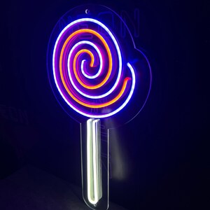 Candy on a Stick LED Neon Sign - Etsy