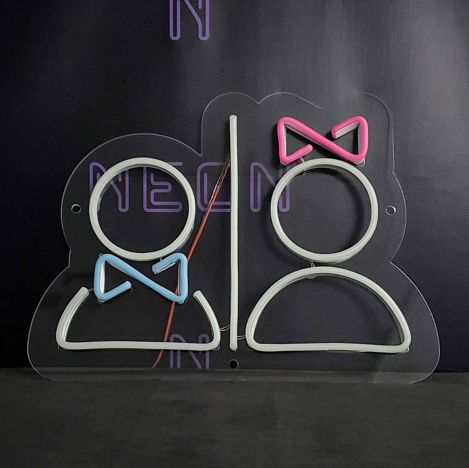 WC LED Neon Sign Toilet Public WC Toilet Decor - Etsy