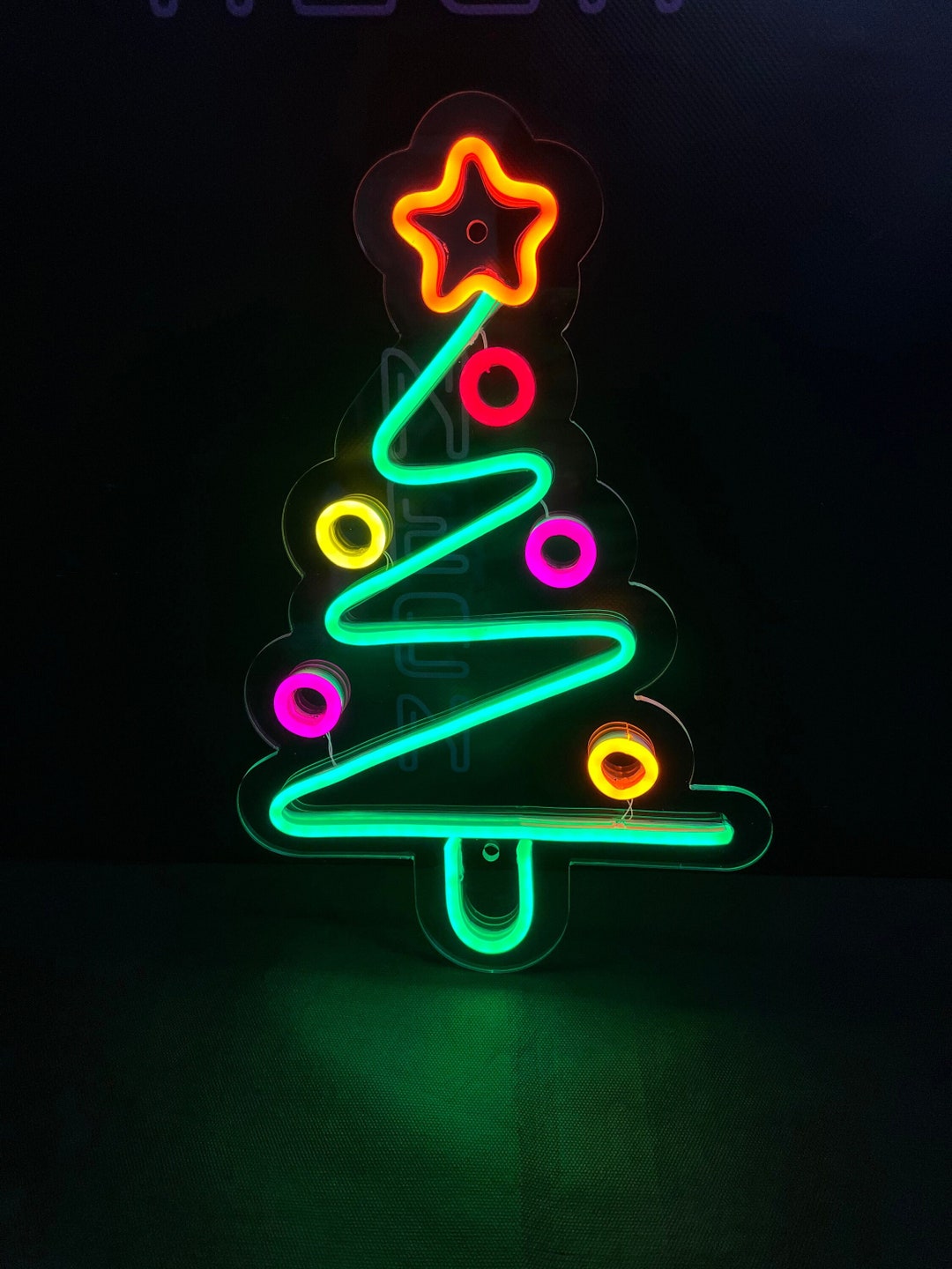 Christmas Tree LED Neon Sign - Etsy