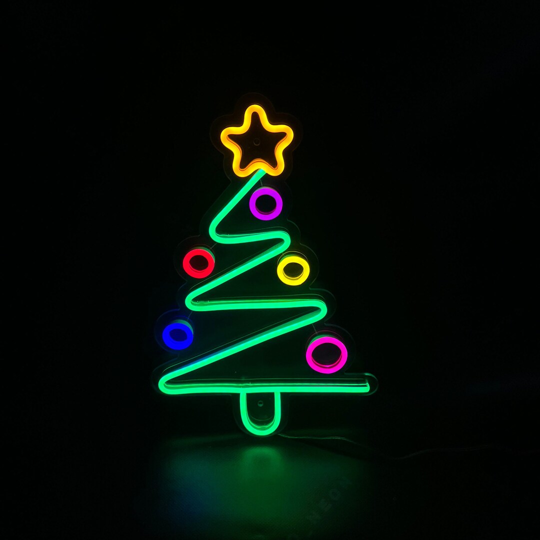 Christmas Tree LED Neon Sign - Etsy