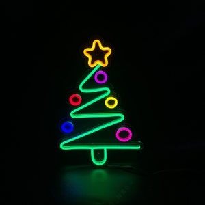 Christmas Tree LED Neon Sign - Etsy