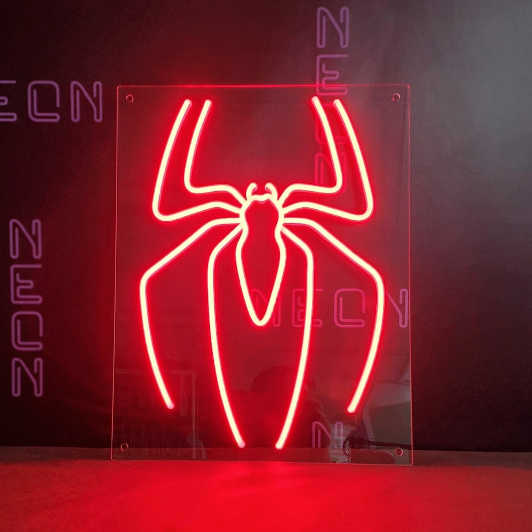 Spider LED Neon Sign - Etsy
