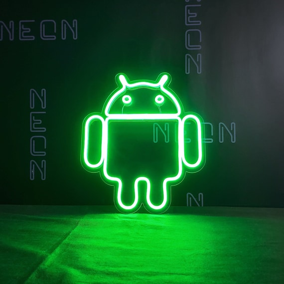Android and Apple LED Neon Sign - Etsy