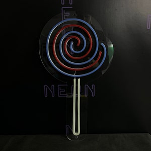 Candy on a Stick LED Neon Sign - Etsy