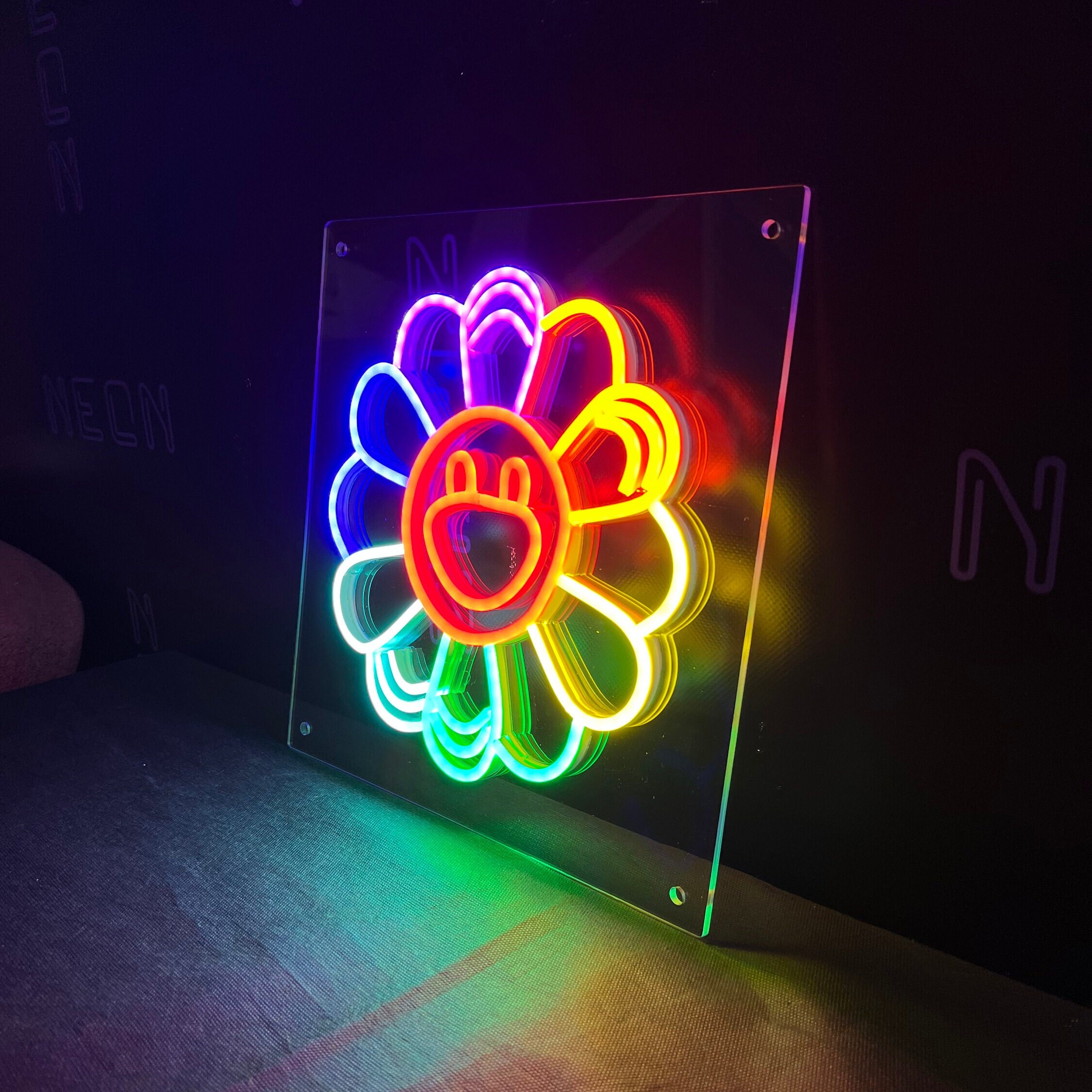 Flower LED Neon Sign - Etsy