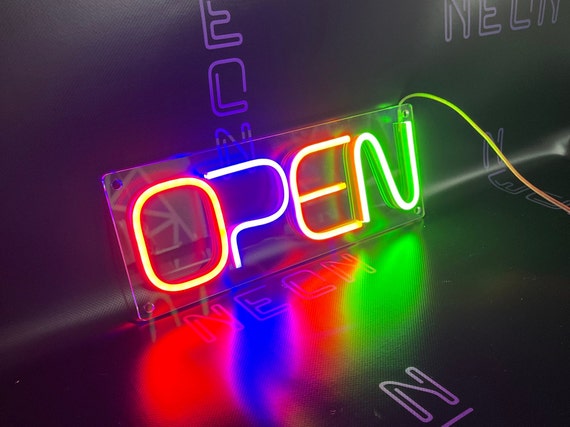 Open LED Neon Sign | Etsy