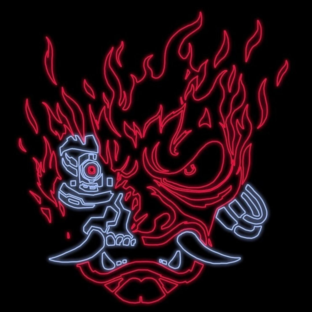 Samurai Cyberpunk LED Neon Sign - Etsy